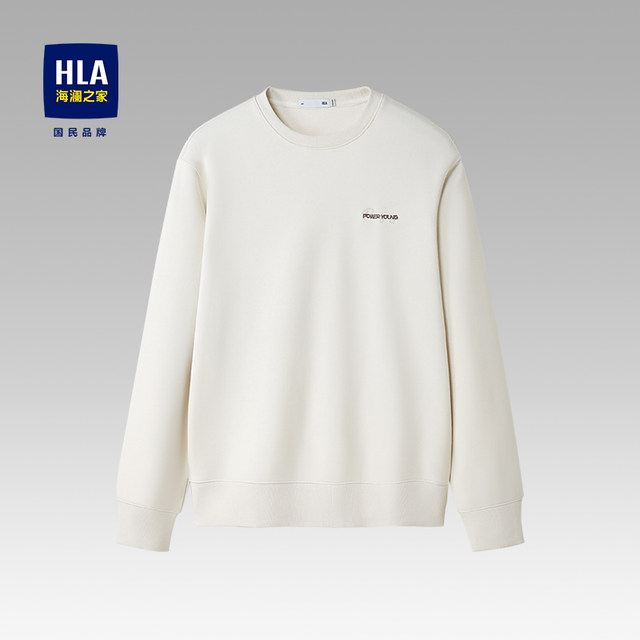 HLA/Hailan House round neck long -sleeved hatless sweater men 2024 new ...
