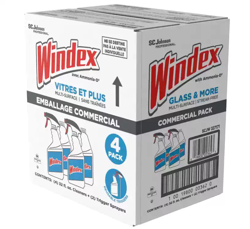 美国SC Johnson Windex Glass玻璃清洁剂Ammonia-D液态氨实验测试