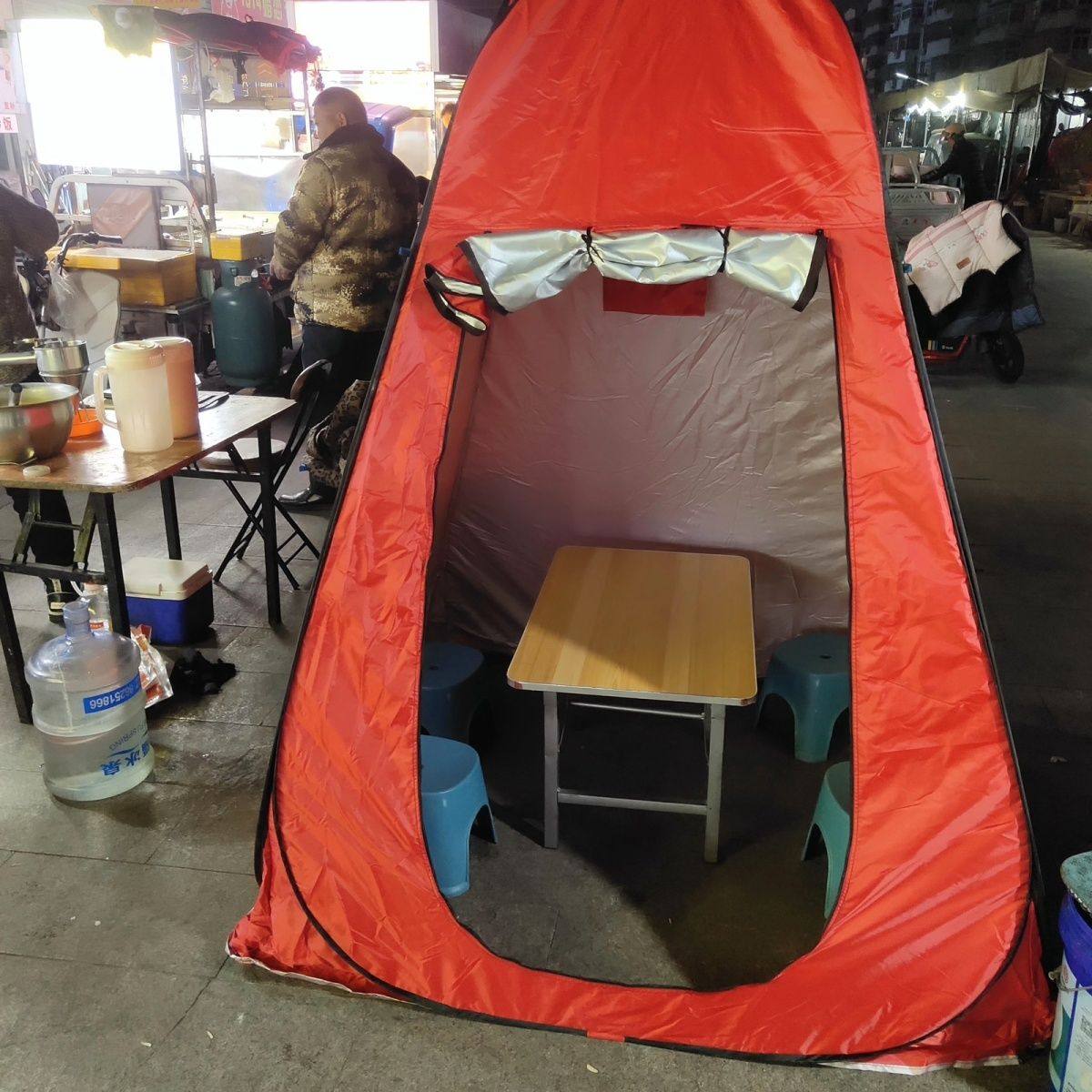 🌟 No man's land outdoor bathing tent: a portable bathroom, a must-have ...