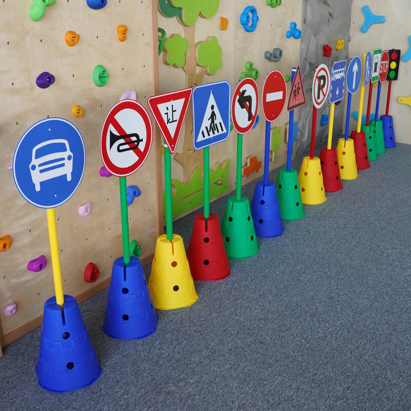 Kindergarten traffic sign props: a must-have for babies learning to ...