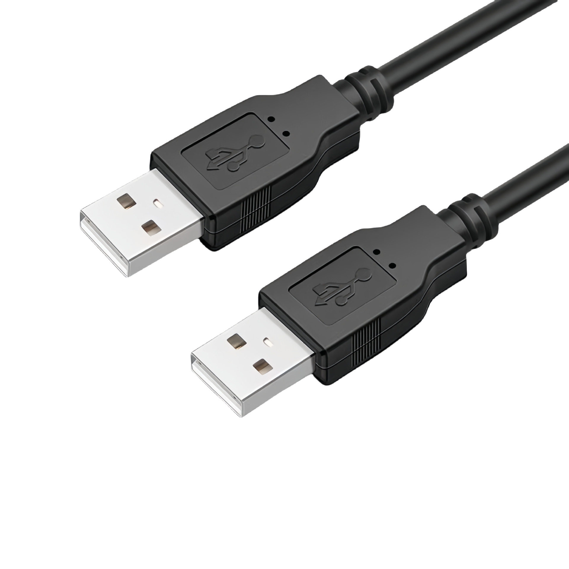 USB2.0数据线 公对公数据延长线 加粗加密屏蔽层A对A 带磁环1.5米-阿里巴巴
