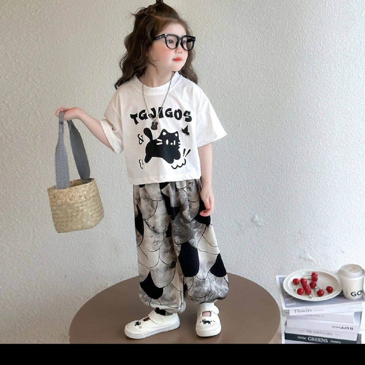 女童夏装短袖套装2025新款！防蚊裤+T恤时髦两件套，宝宝穿出高颜值！-儿童套装加工定制-淘宝好物网