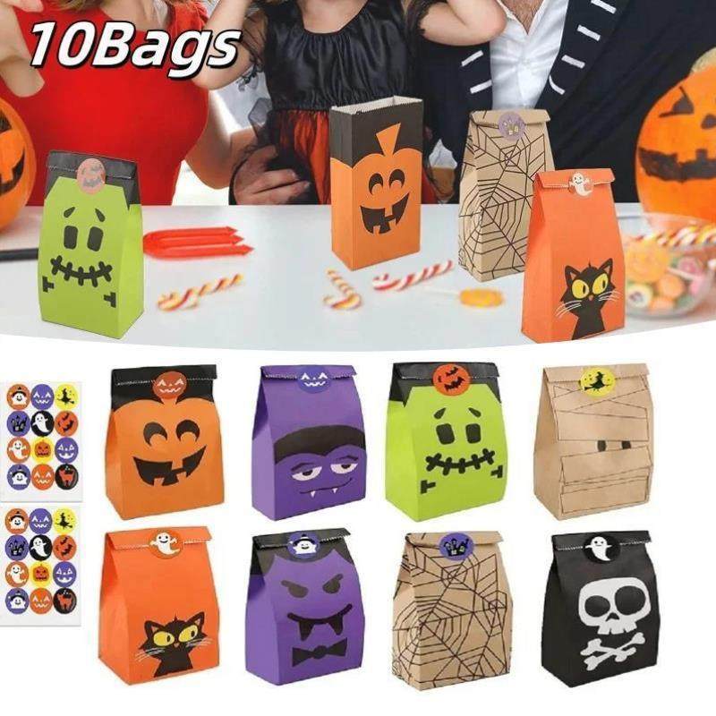 10Bags Halloween Candy Bags Ghost Party Personalized-Taobao