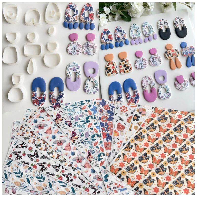 Polymer Clay Colored Watercolor Transfer Paper Polymer Clay