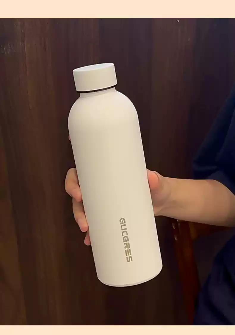 Gucgres简约不锈钢大容量保温杯高颜值水杯男士磨砂杯子学生便携
