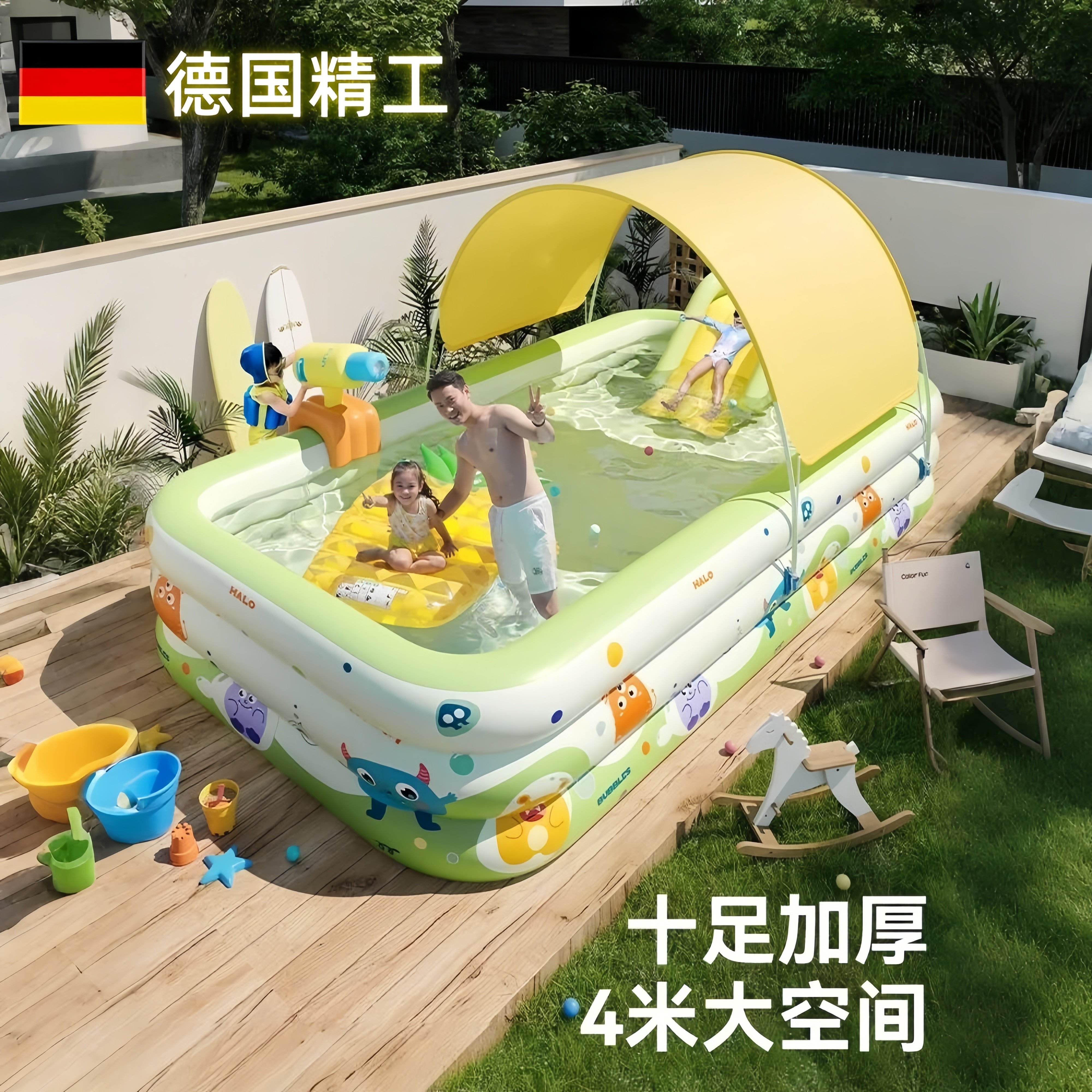 German-engineered inflatable pool for kids: the ultimate summer cool ...