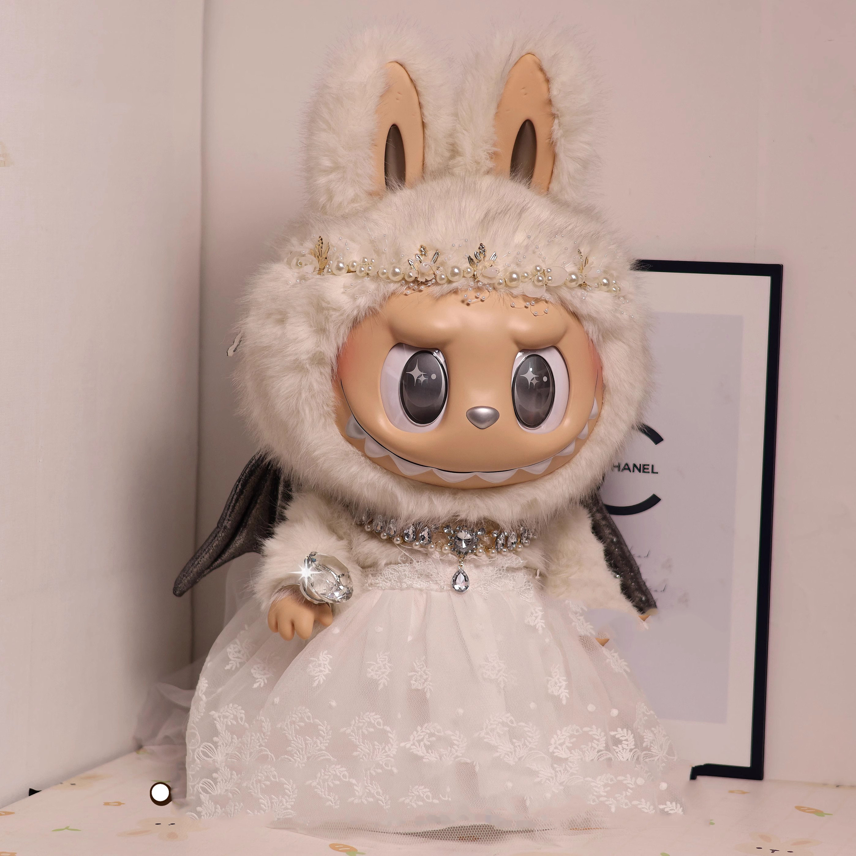 25年必买！拉布布大天使Labubu婚纱礼服58cm娃衣种草避坑指南-棉花娃娃-淘宝好物网