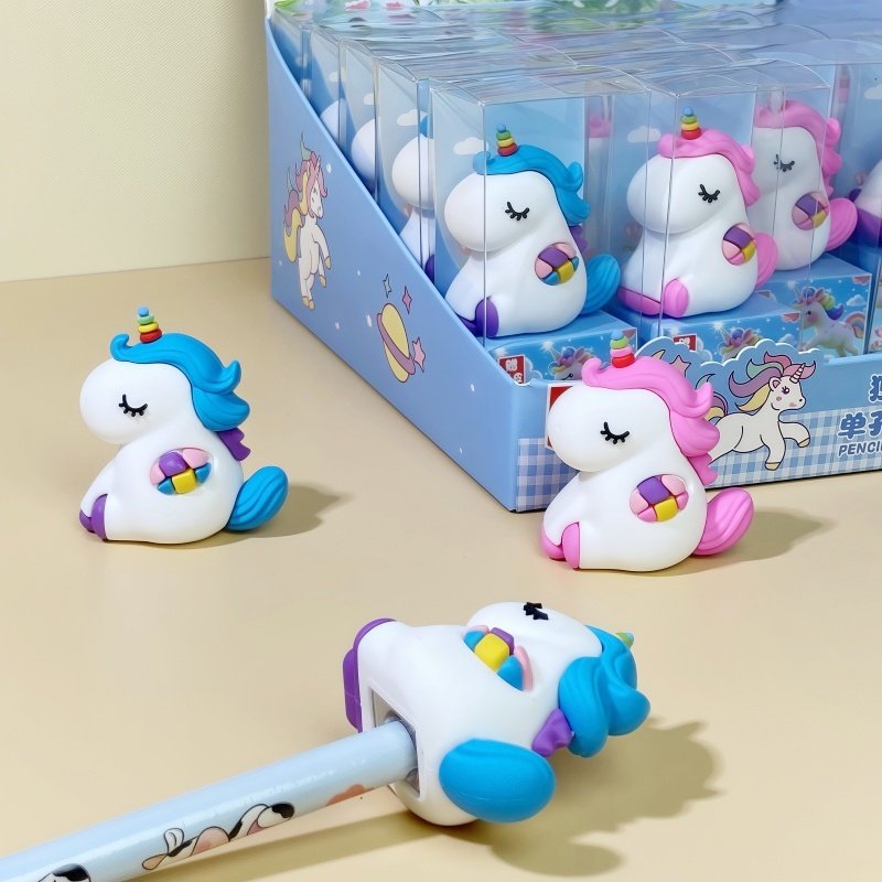 🌈小学生专属迷你独角兽卷笔刀！超萌便携文具，让学习也变时尚 -卷笔器-淘宝好物网