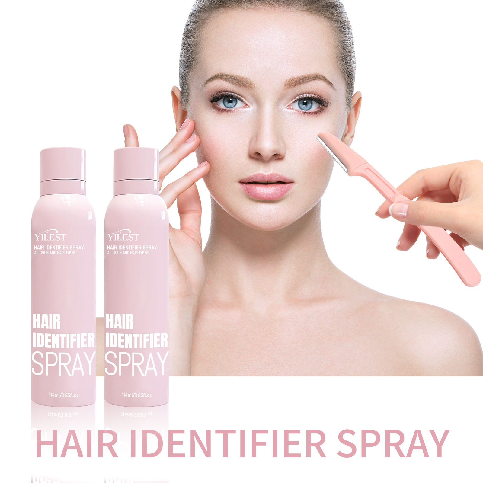 Hair Identifier Spray Dermaplaning Spray Powder: 面部脱毛新宠，告别恼人细毛！-发包-淘宝好物网