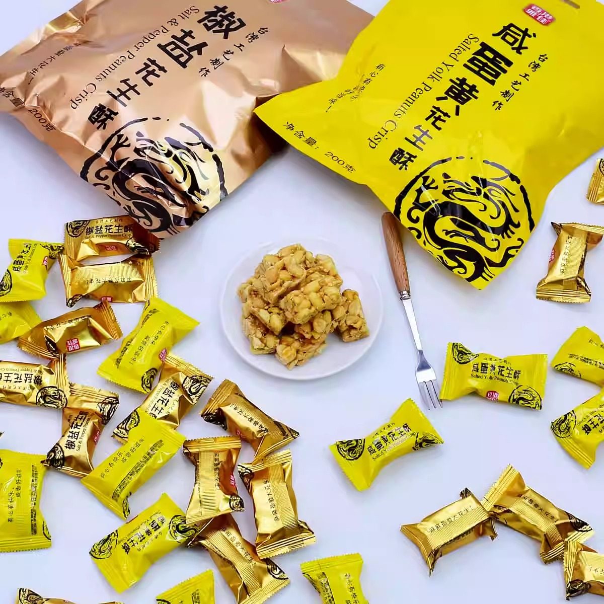香港雅佳椒盐花生酥咸蛋黄味：一口酥脆，满口香浓！🎉-酥糖-淘宝百科网