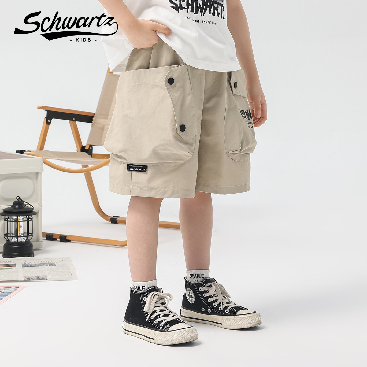 【CC家居控】SCHWARTZ斯瓦茨男童裤子-M2KZ12682：舒适+时尚，宝宝的裤裤新宠儿！👶 -工装裤-淘宝好物网