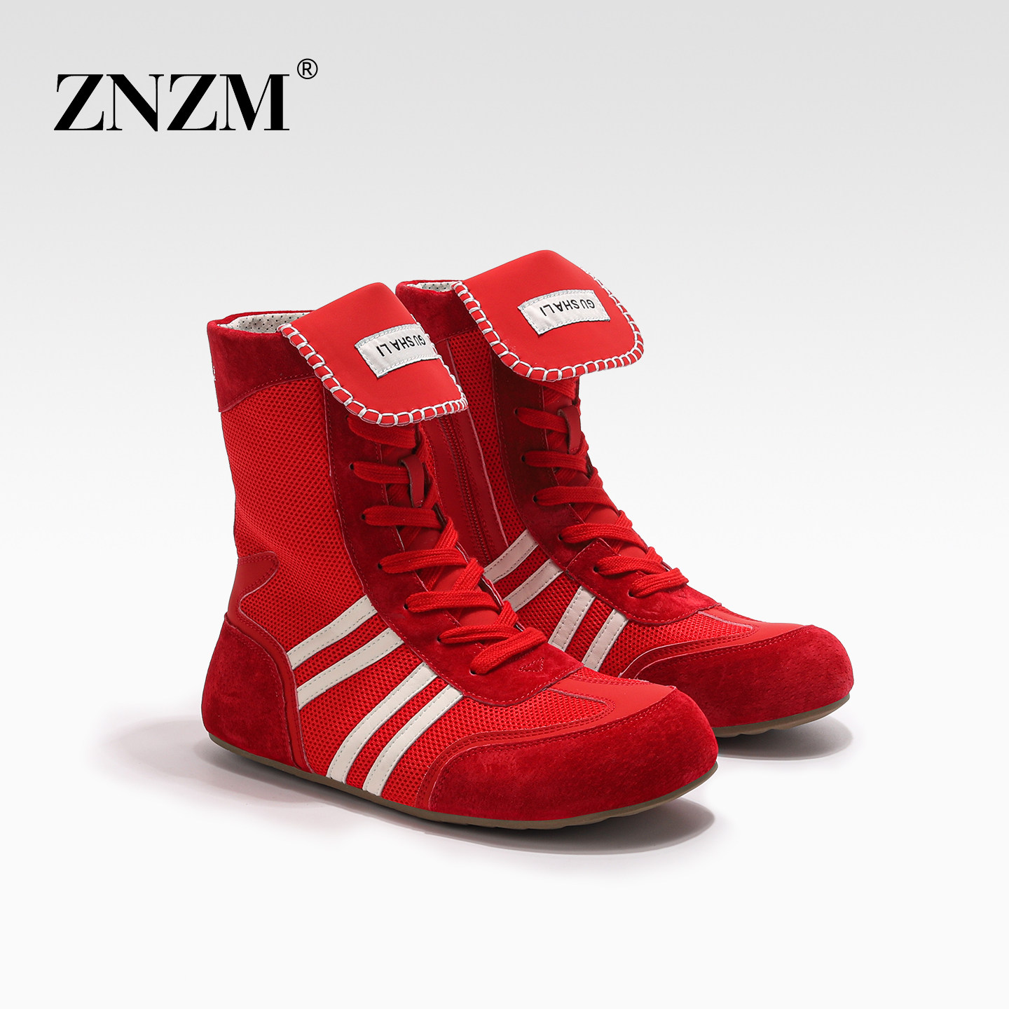 ZNZM设计师款厚底内增高德训鞋：美式复古新风尚，增高又不失舒适！👟-德训鞋-淘宝百科网