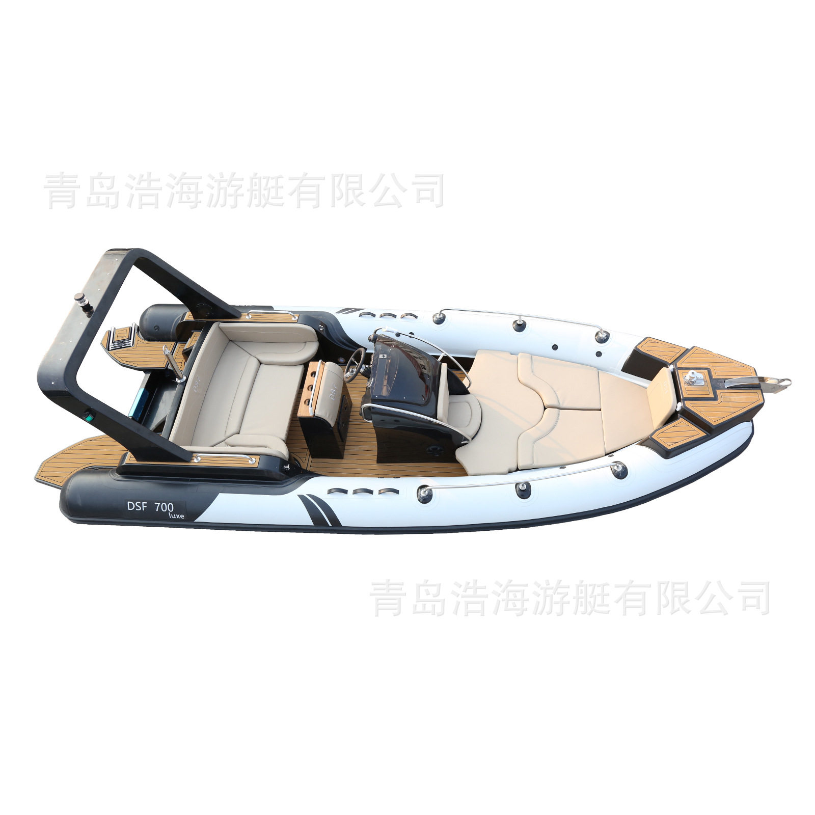 浩海玻璃钢充气船 7人豪华钓鱼游艇 大型跨境橡皮艇_舰艇_淘宝游戏网