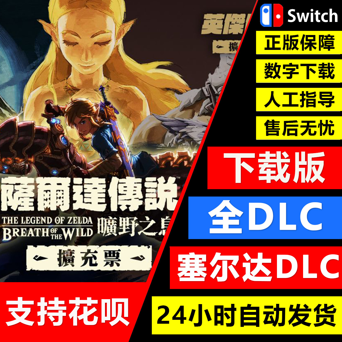Switch中文NS《塞尔达传说》DLC怎么下载？季票和日服码有什么区别？-游戏大全-淘宝百科网