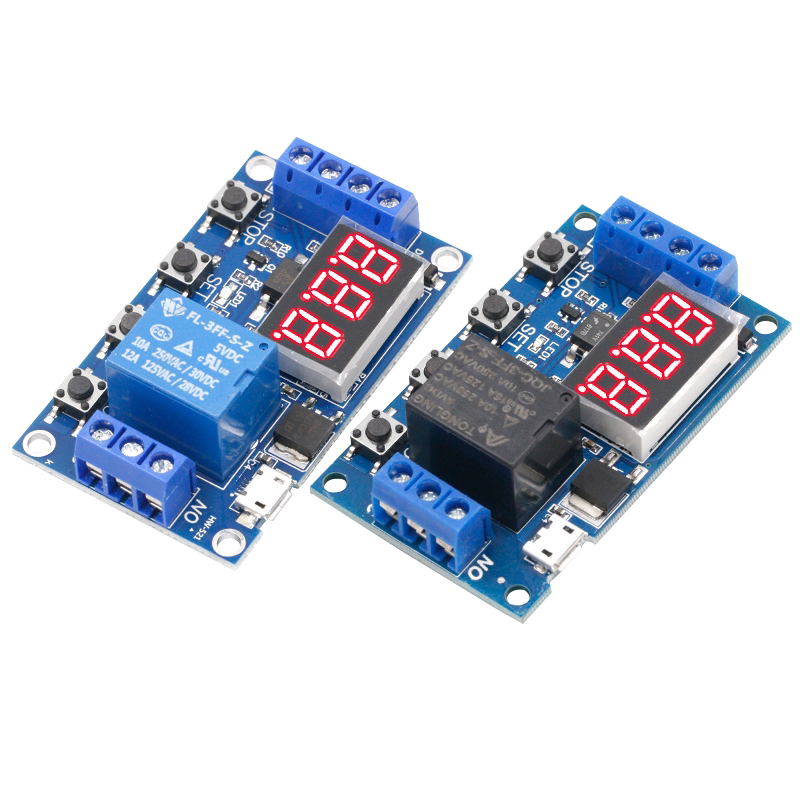 1-Way Delayed Power Off Trigger Cycle Timing Circuit | 6-30V Switch Relay Delay Module Time