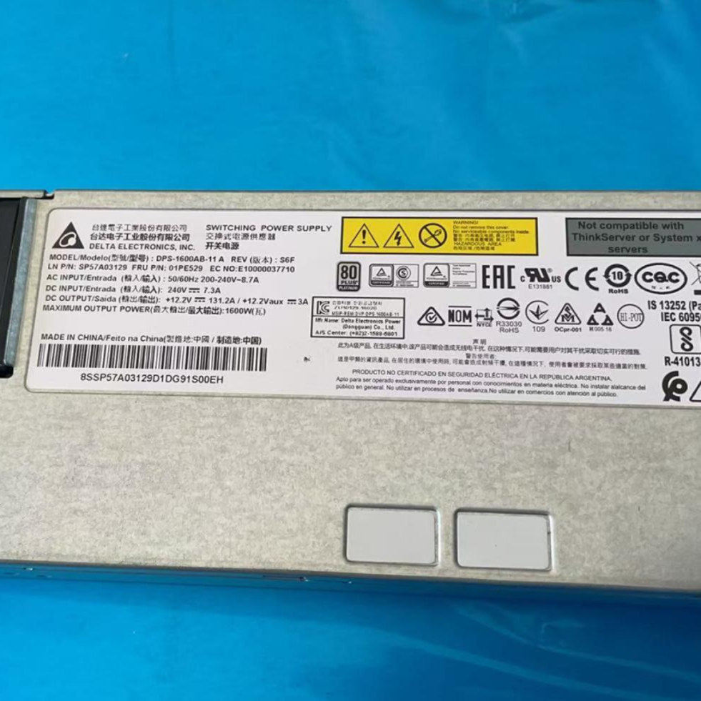 联想DPS-1600AB-11A 1600W电源 SR650 SR850/860 01PF550 01GV272