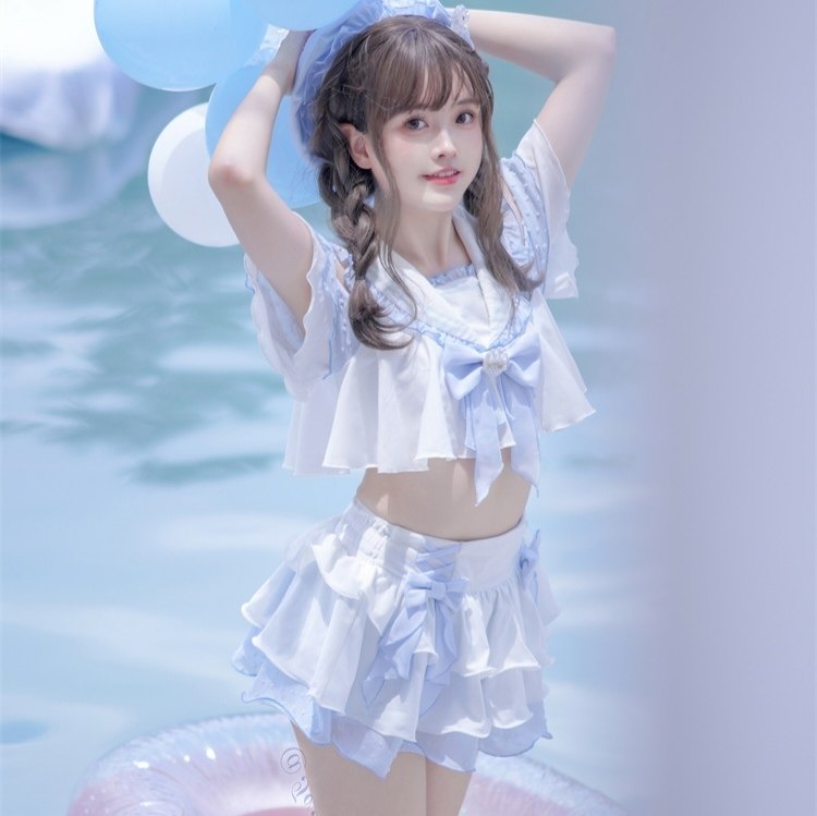 Recommended swimsuits for hot springs! 💖 Fresh and cute ruffled swimsuit 💖