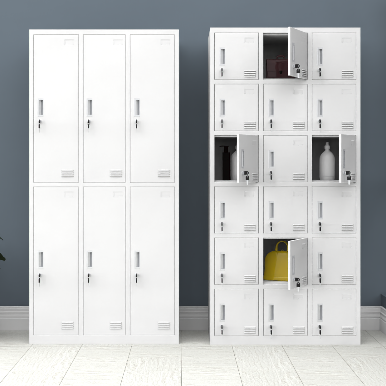 [USD 77.59] Office document cabinet Tin data cabinet Staff locker ...