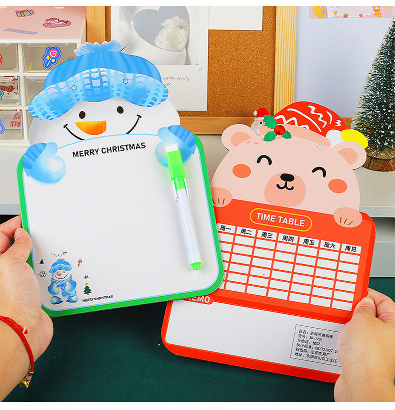 Christmas erasable drawing board for children graffiti whiteboard boys ...