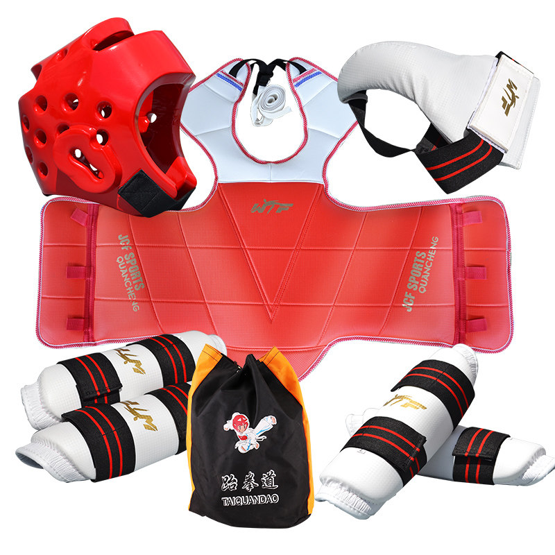 Taekwondo protective gear a full set of children thickened adult men ...