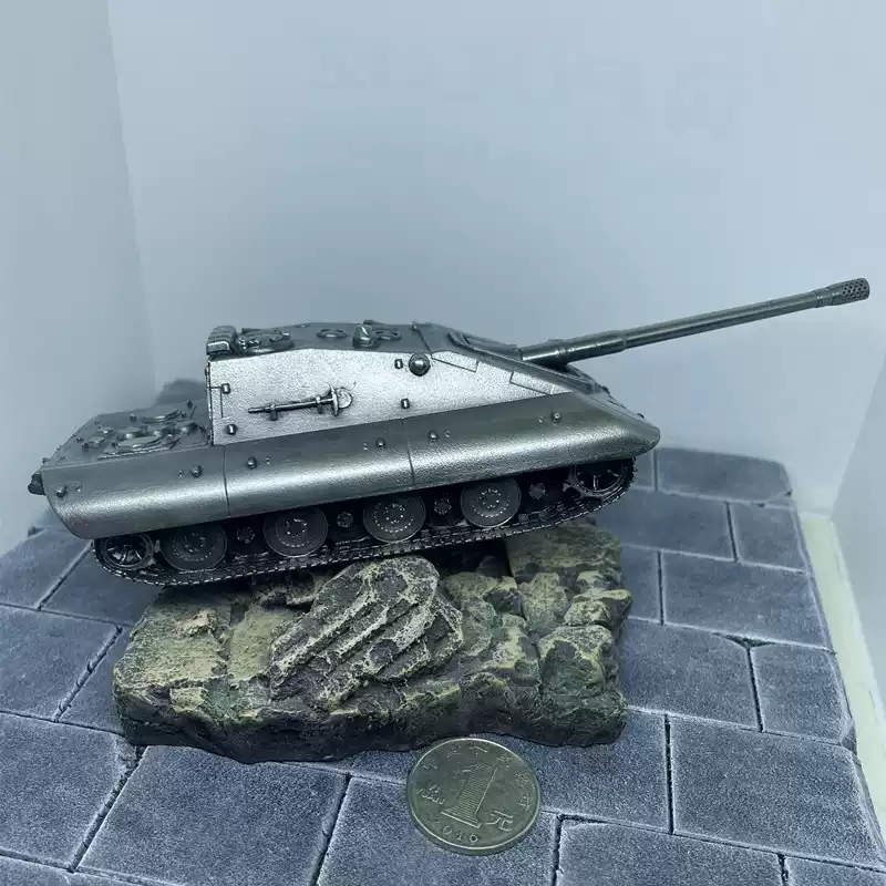 純銅鑄造1/72全金屬世界坦克模型合金虎式t90虎王黑豹豹2A7謝爾曼