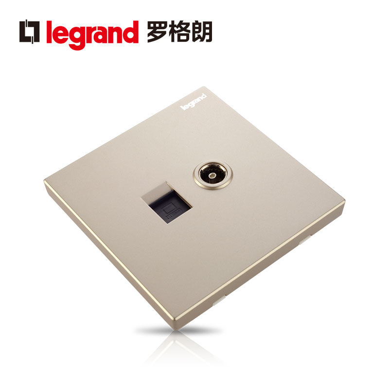 Roger Lang TCL switch socket Classic Milan Gold with USB Five-hole TV ...