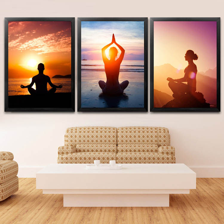 Yoga Pavilion Decoration Painting Slim Body Shaping Mural Fitness Room ...