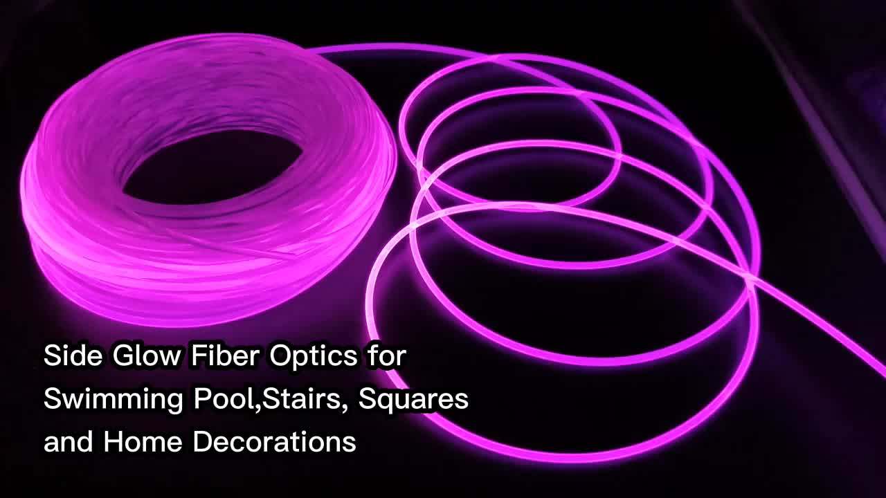 3mm Plastic Optical Side Glow Fiber Optics - Mma Fiber Optic Side Glow ...