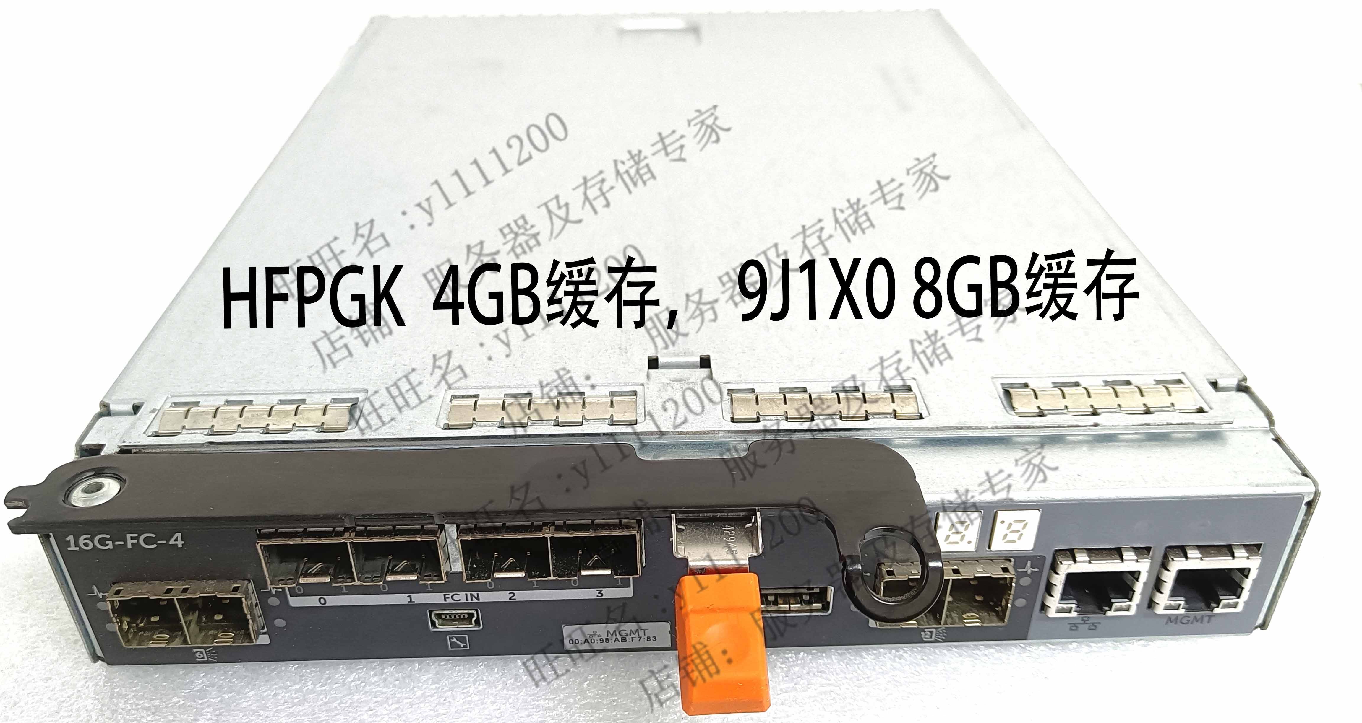 DELL MD3800F MD3820F 4-PORT 16G FC 9J1X0 HFPGK CONTROLLER MODULE