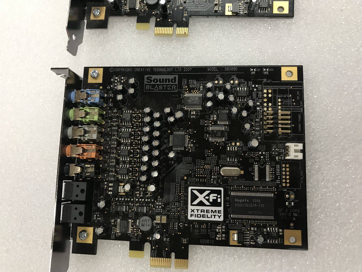 原裝拆機 正品 7.1X-Fi SB0880 PCI-E 汰金HIFI遊戲光纖聲卡