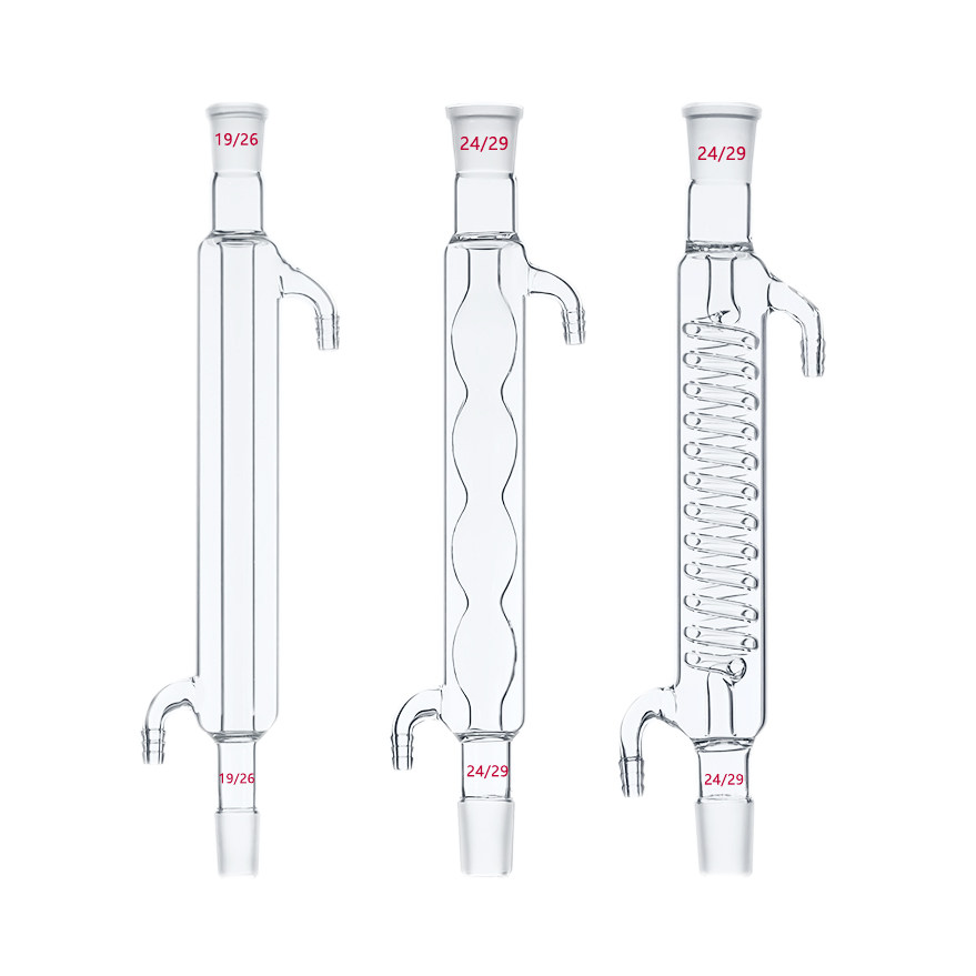 [USD 9.53] Glass instrument condensing tube distilled straight ...