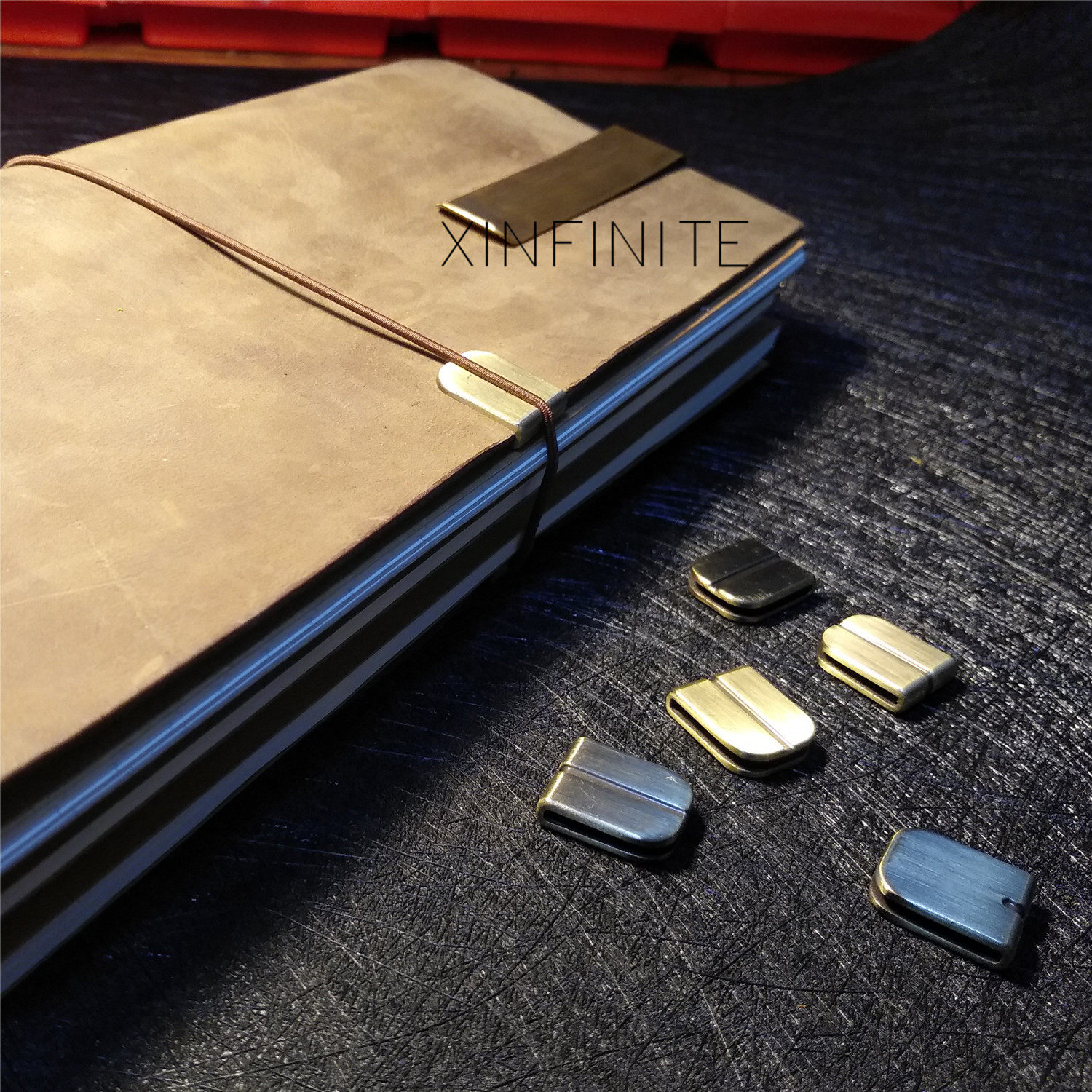 Tn metal side clip travel book: the charm of retro copper brushed metal