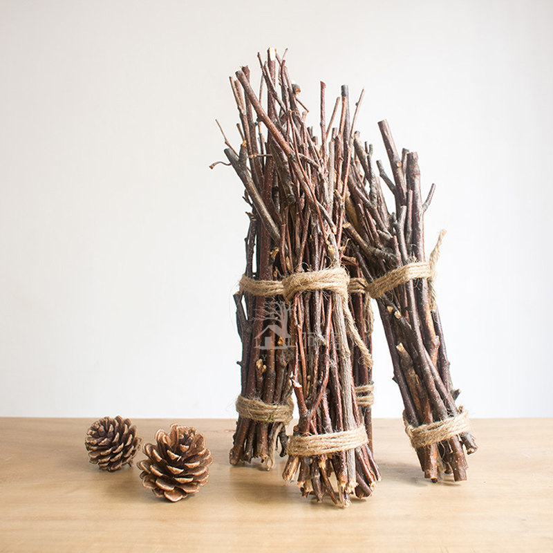 Kindergarten handmade small bundles of birch trees natural dry branches ...