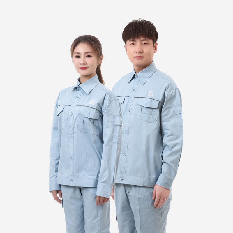 [USD 50.48] Anti-static refining work clothes summer oil and ...