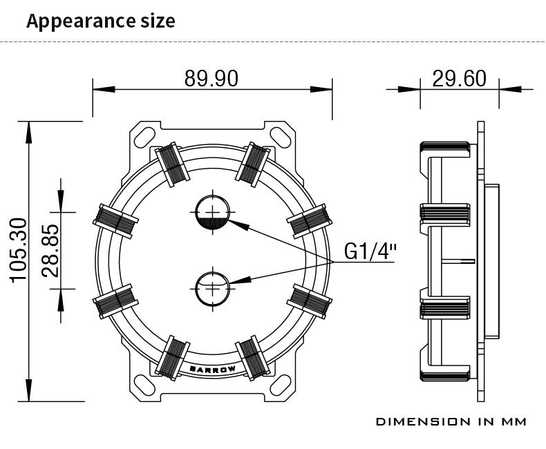Barrow кулер водяного блока процессора AM5 для AMD AM3 AM4, медное ...