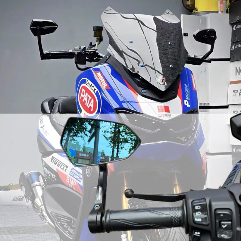 Yamaha nmax155/xmax300 restoration aluminum alloy cnc handlebar mirror ...