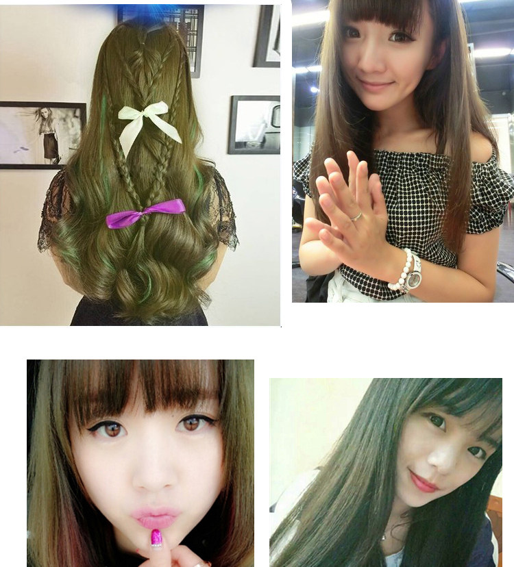 Self-at-home hair dye stuffy green cold brown Green rice brown bitter ...