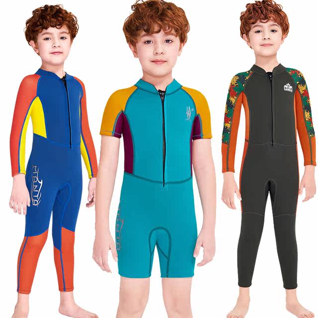 New children's thickened warmth and cold diving clothing 2.5mm boys ...