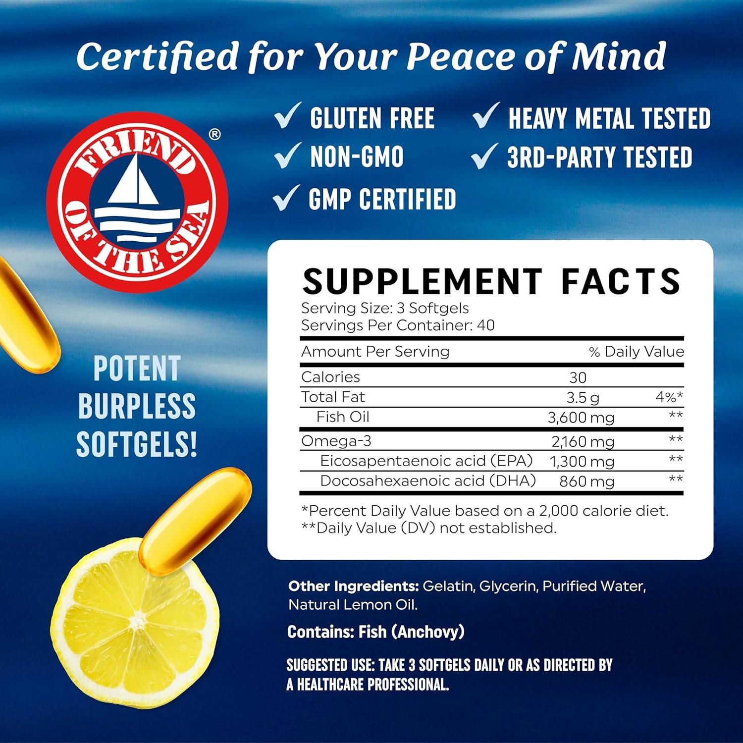 美国直邮MAV NUTRITION Triple Strength Omega 3鱼油EPA/DHA胶囊，健康补充新选择？-DHA/EPA ...