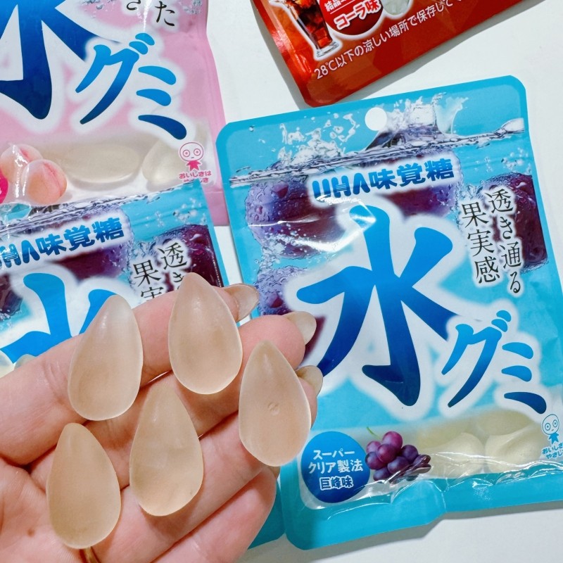 Water drop candy~ japan limited uha hua grape peach cola flavored fruit ...