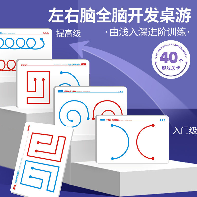 Left and right brain development toys for young children, whole brain ...