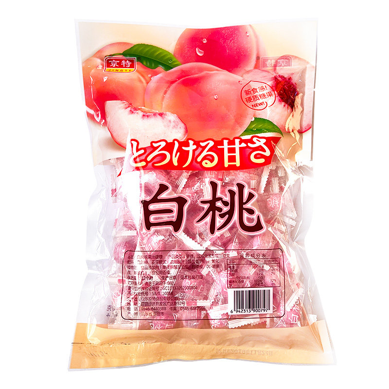 Japanese white peach juice hard candy 518g peach giant grape flavor ...