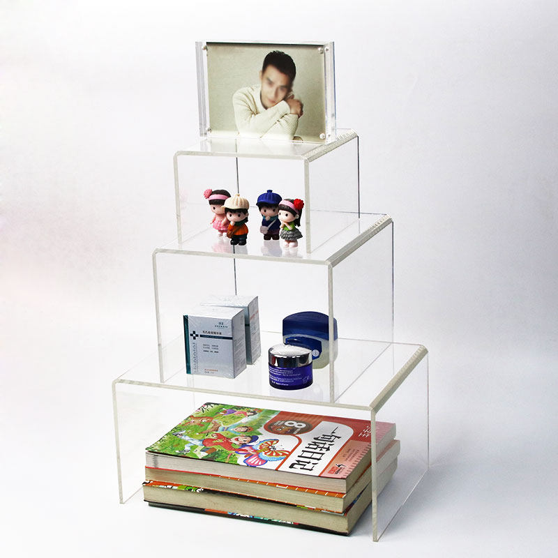 [USD 8.35] Acrylic shelf layered rack display elevated bag display rack ...