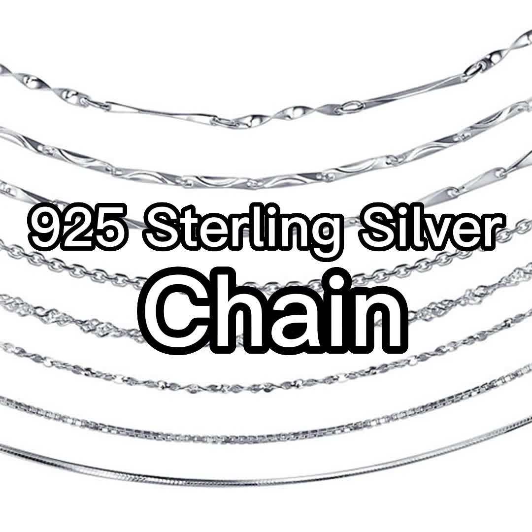 Custom Wholesale Necklace Set Italy Link Chain S925 Sterling Silver ...