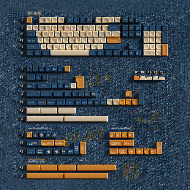 Key Hat House PGA High Jeans jeans ABS Dual Color Customized 68 84 96 ...