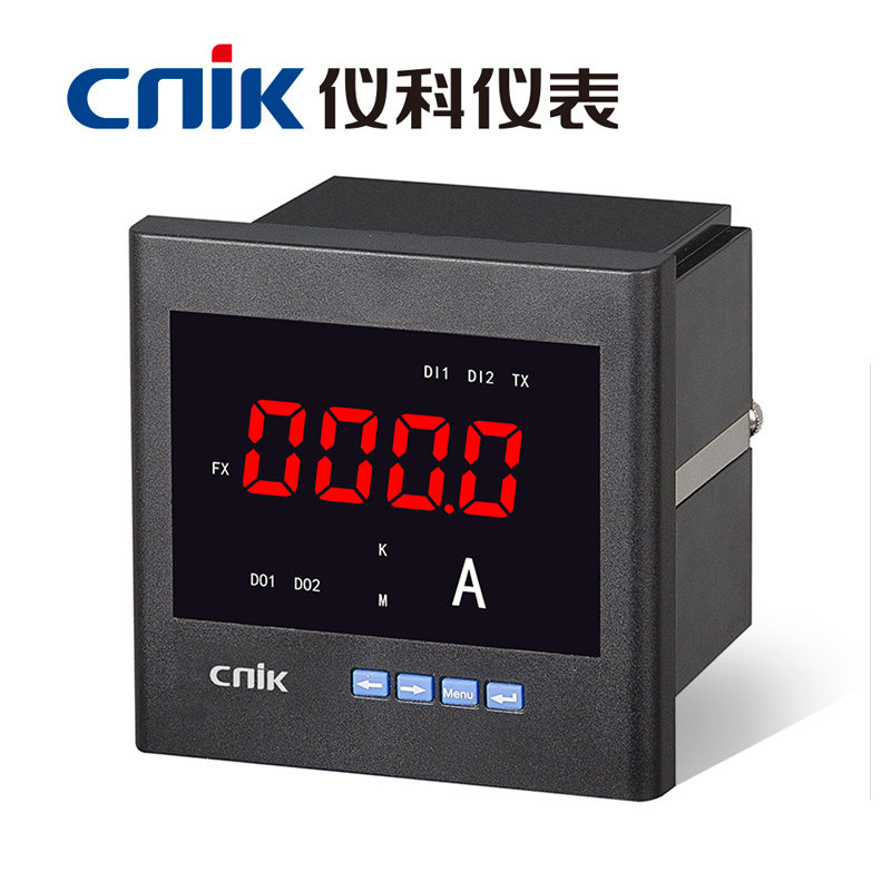 仪科智能LED单相数显式电流表PA186I-9K1电力仪表RS485通讯96*96