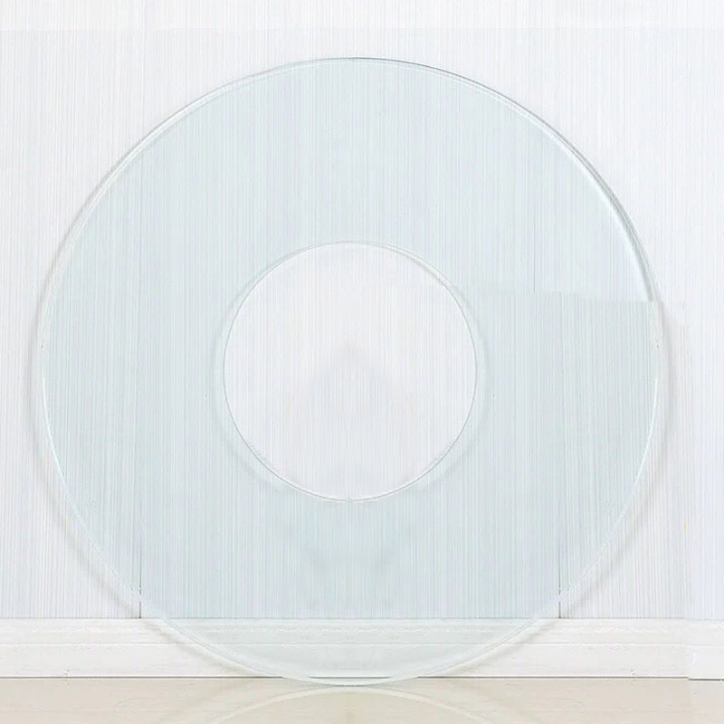 [USD 54.02] Round table hot pot turntable glass hotel house with ...