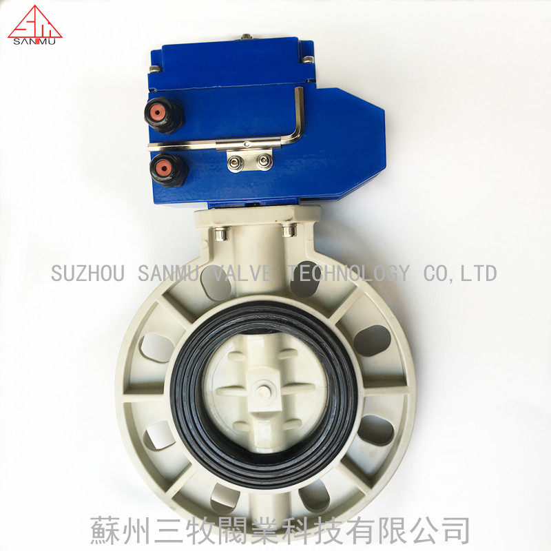 [USD 92.32] PP Electric Butterfly Valve PPH Electric Complex Butterfly ...