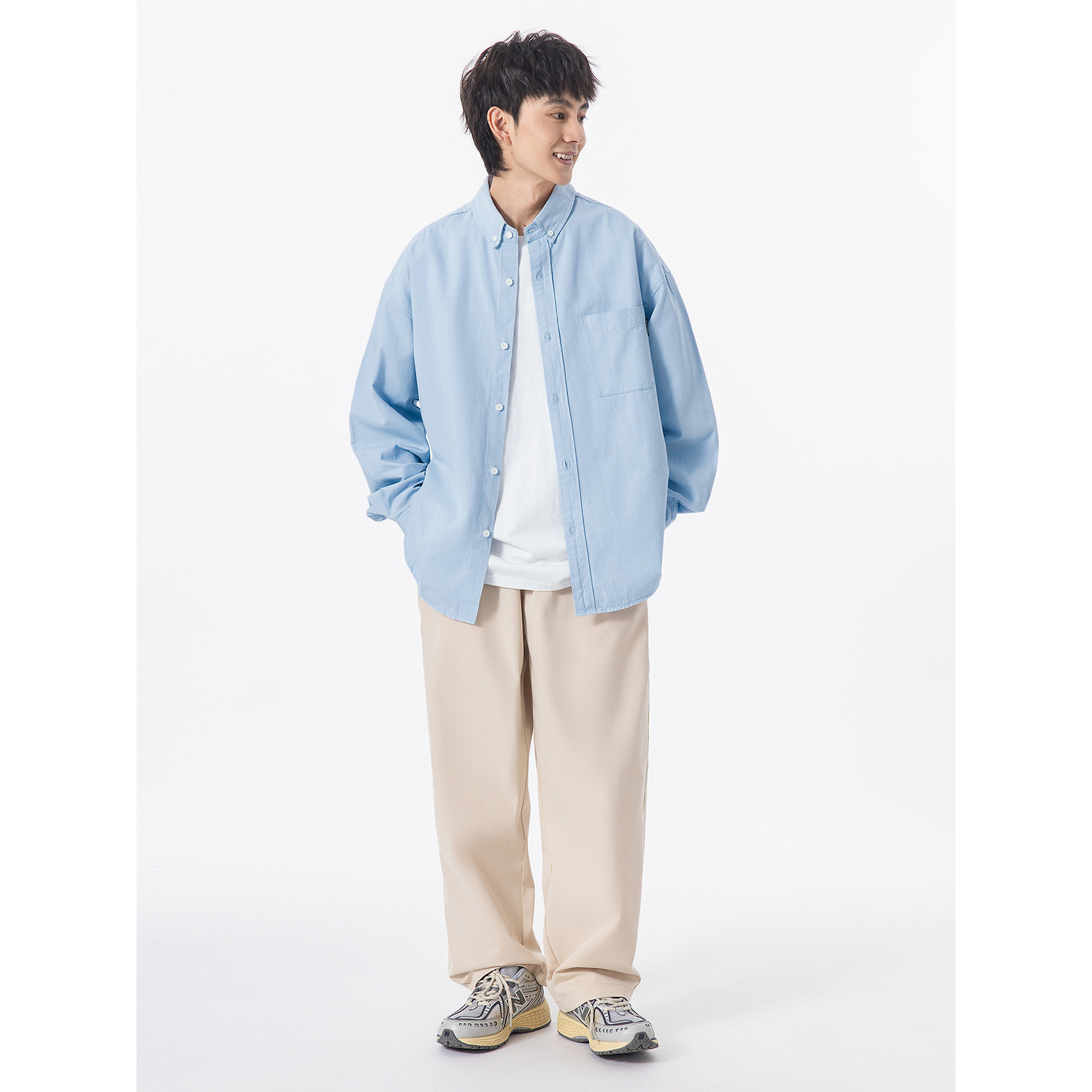 25年必买！YOKE STUDIO日系CityBoy纯色长袖衬衫，通勤约会都出片-服装品牌-淘宝好物网