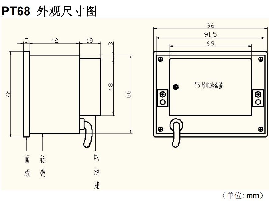 PT68 Magnetic scale digital display table Integrated single axis ...